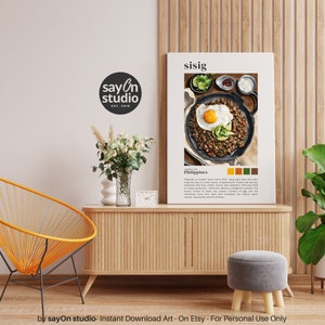 Sisig Art Print: Filipino Food Poster (digital Download) - Etsy