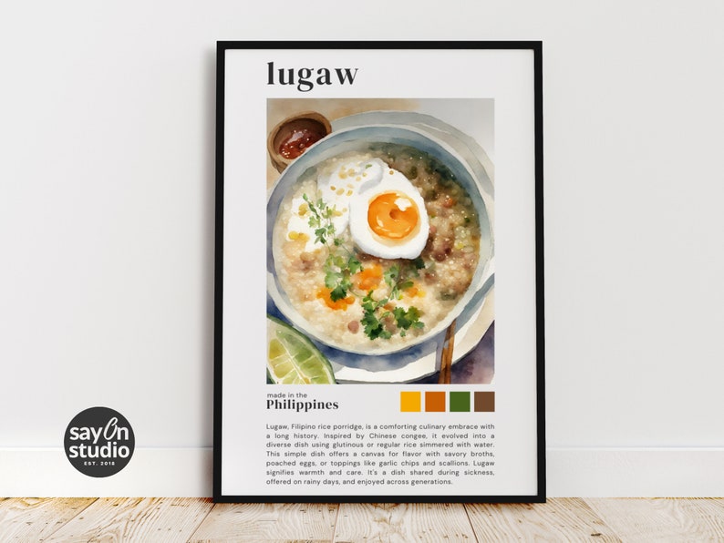 Lugaw Watercolor Art Print: Filipino Comfort Food (digital Download) - Etsy