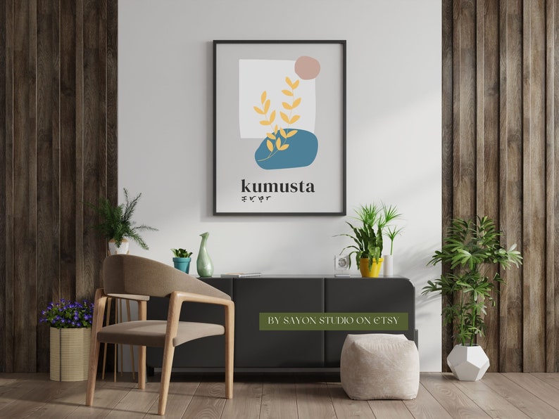 Kumusta Baybayin Printable Art: Filipino Home Decor (digital Download ...