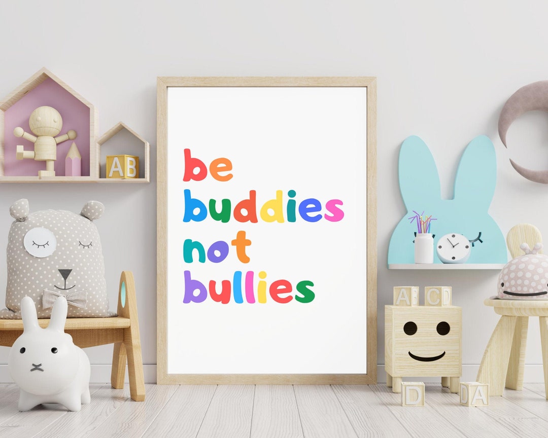 Printable Classroom Decor Back to School Wall Art Anti Bullying Poster ...