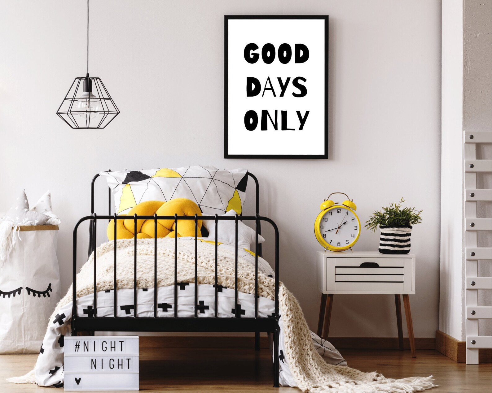 Good Days Only,printable Quote,black and White Decor,motivational ...