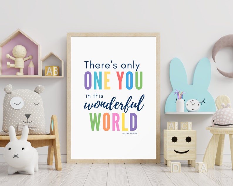 Mister Rogers Printable Quote There's Only One You in - Etsy