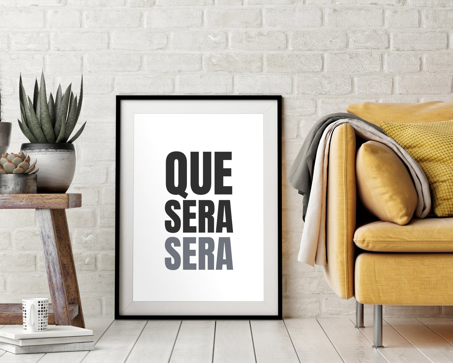 Que Sera Sera Print Italian Wall Art What Will Be Home Wall - Etsy