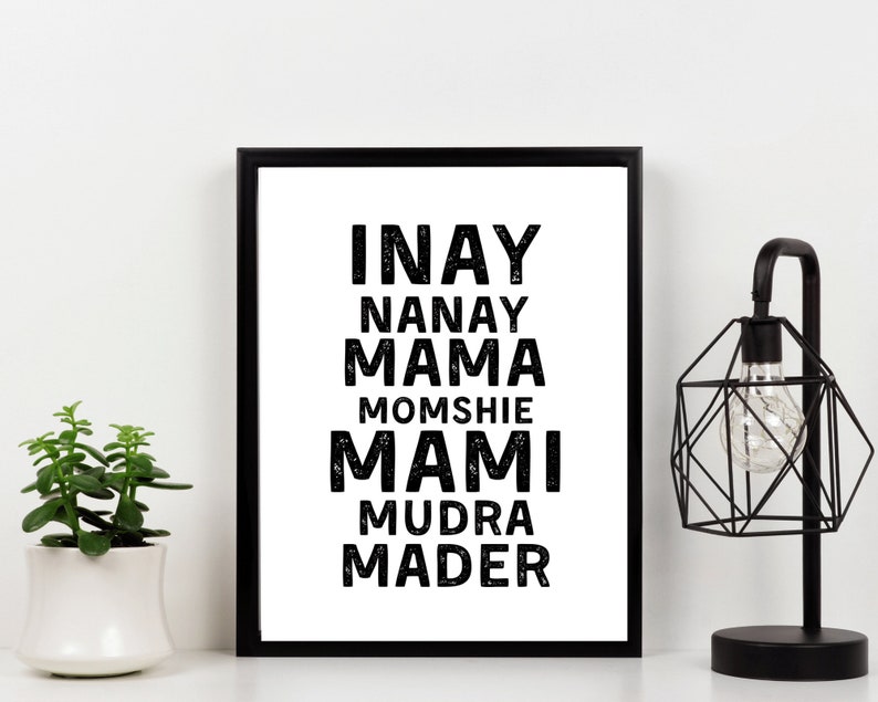 Filipino Mother,filipino Wall Art Decoration,mother's Day Gift,inay ...