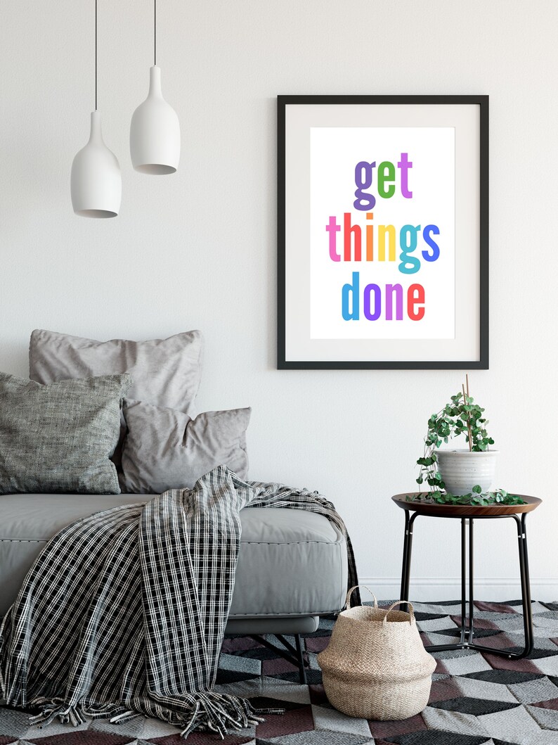 Get Things Done Growth Mindset Printablepositive Motivation - Etsy