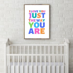 Love Quote Printable Kids Nursery Wall Art Decor Easy Gift Ideas ...