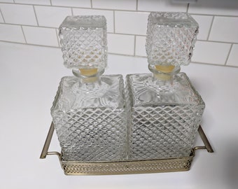 Vintage decanter set | Etsy