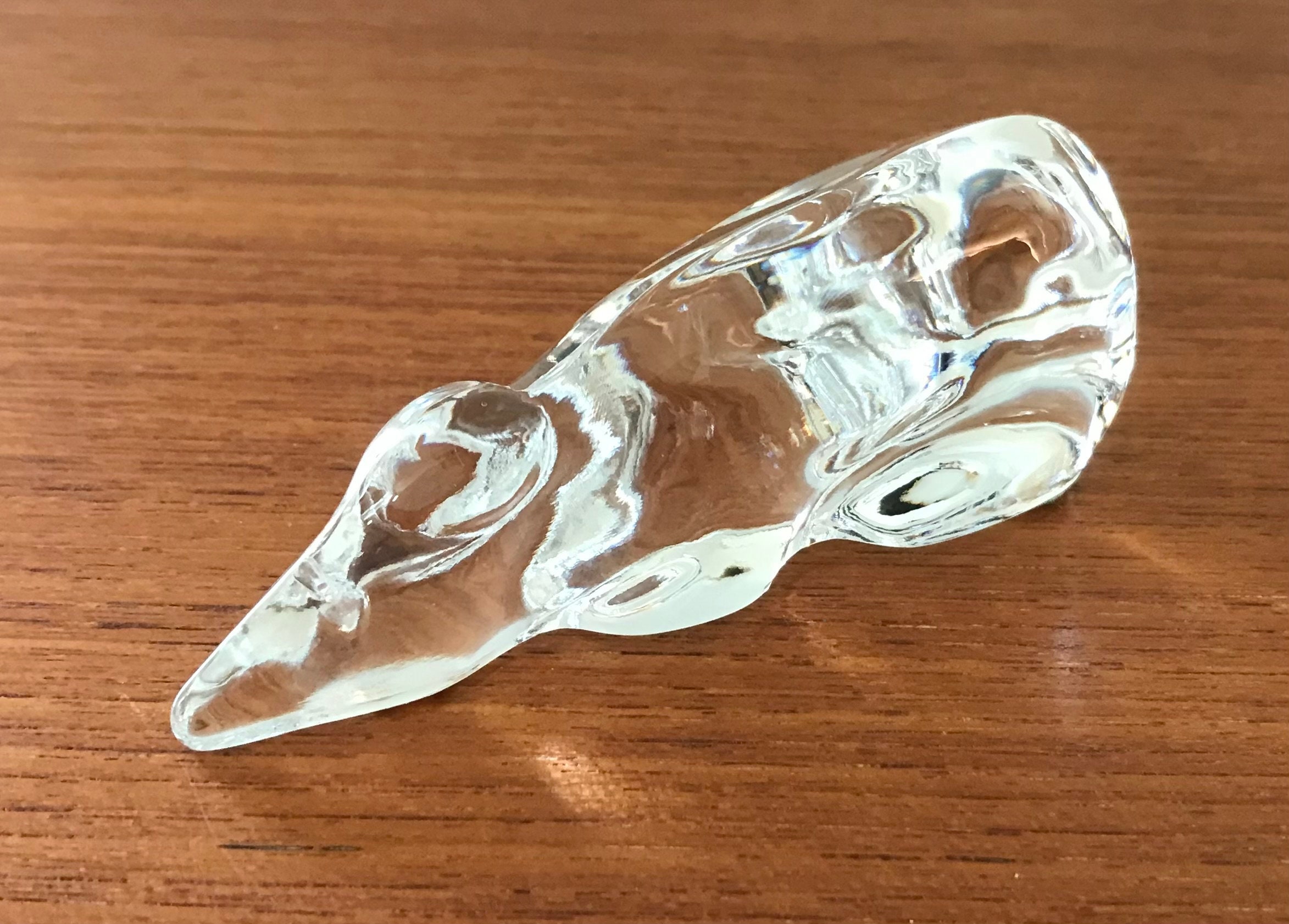 Baccarat Clear Glass Mouse Figurine, Baccarat Art Glass, Hand Blown Art ...