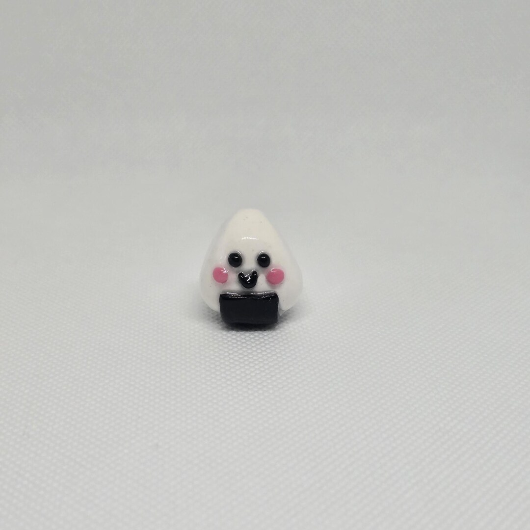Cute Mini Onigiri Rice Ball Polymer Clay Magnet ~ Handmade, Kawaii ...