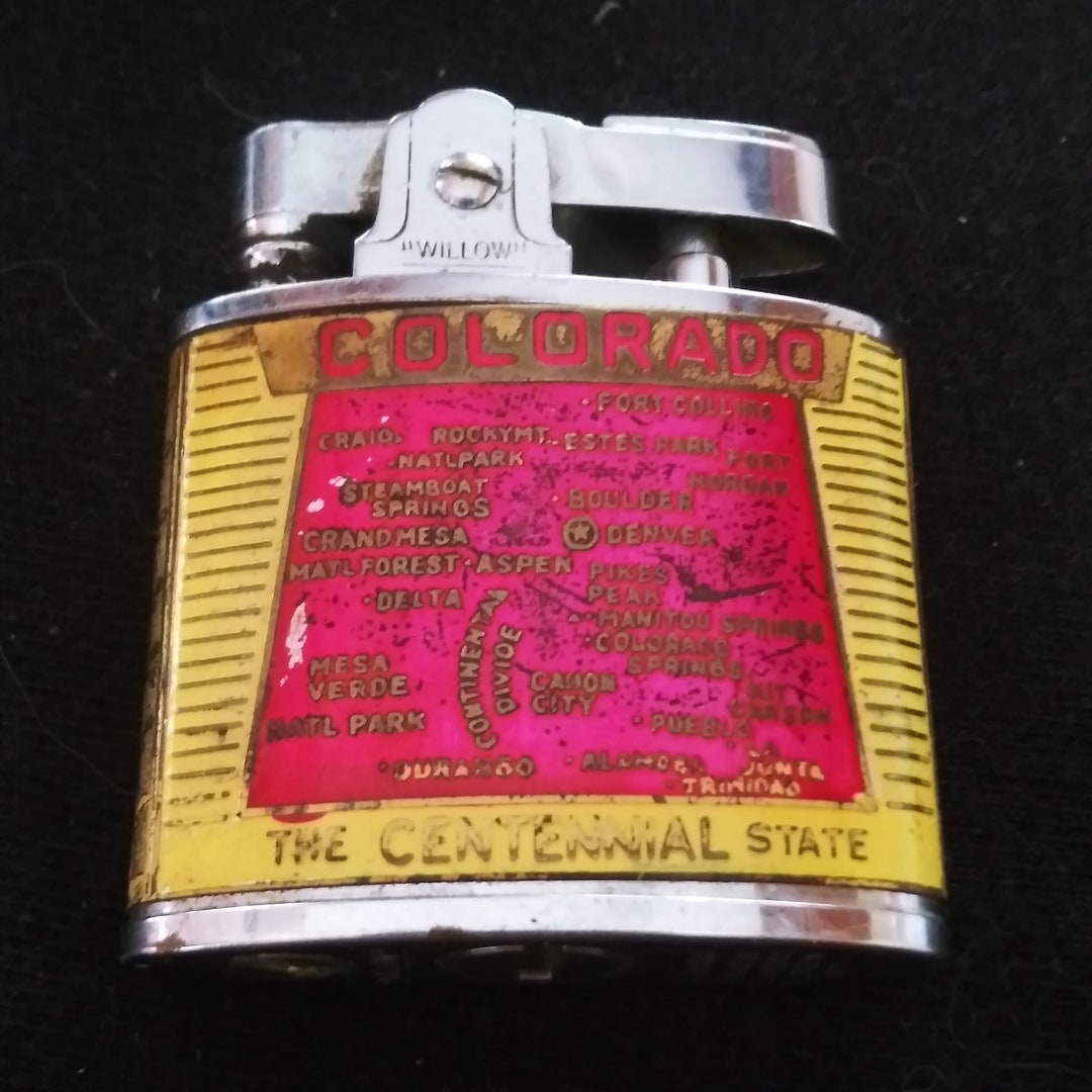 Vintage Willow Lighter State of Colorado RARE - Etsy