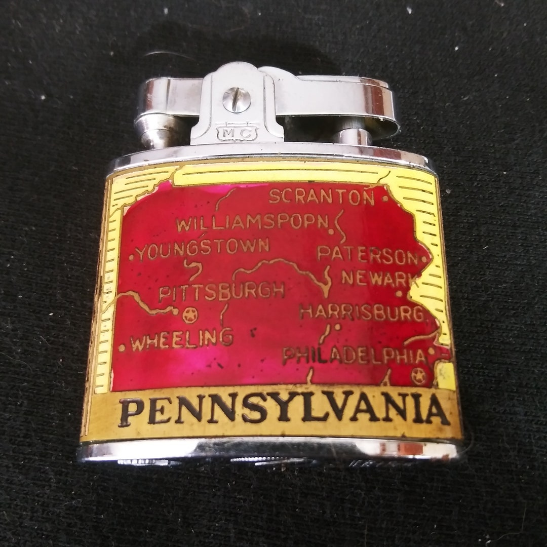 Vintage Mastercraft Lighter - State of Pennsylvania - RARE - Etsy