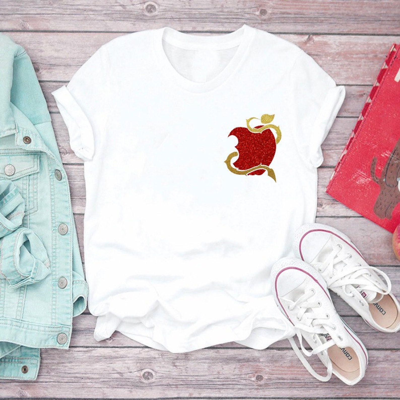 Disney Descendants Apple Logo Disney Inspired Disneybound T-shirt - Etsy