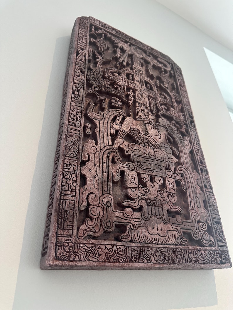 Tomb of Mayan King Pakal’s Sarcophagus Lid - Etsy