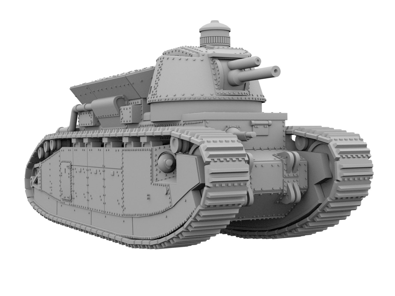 CHAR 2C / Fcm 2C 3D Printed Model - Etsy UK
