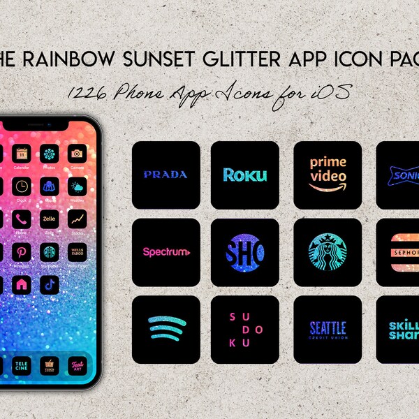 App Icons Sunset - Etsy