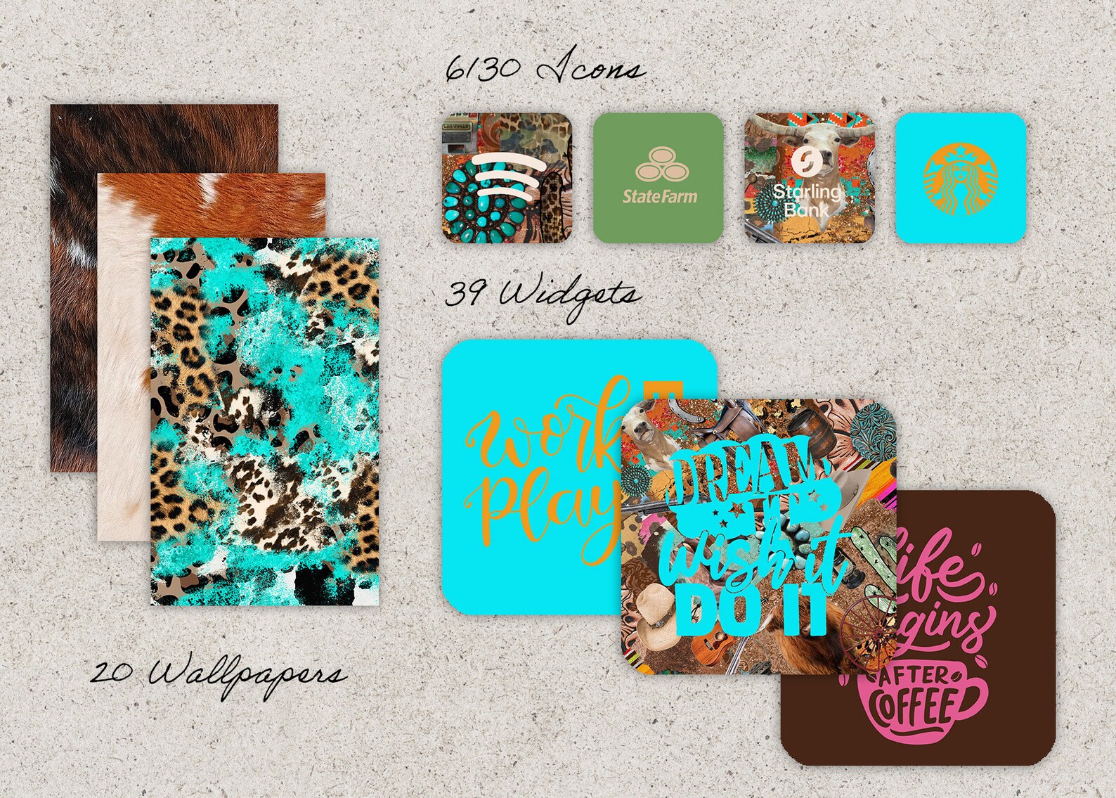 Western Phone App Icon Pack for Ios | App Icon Pack, Country Phone Apps ...