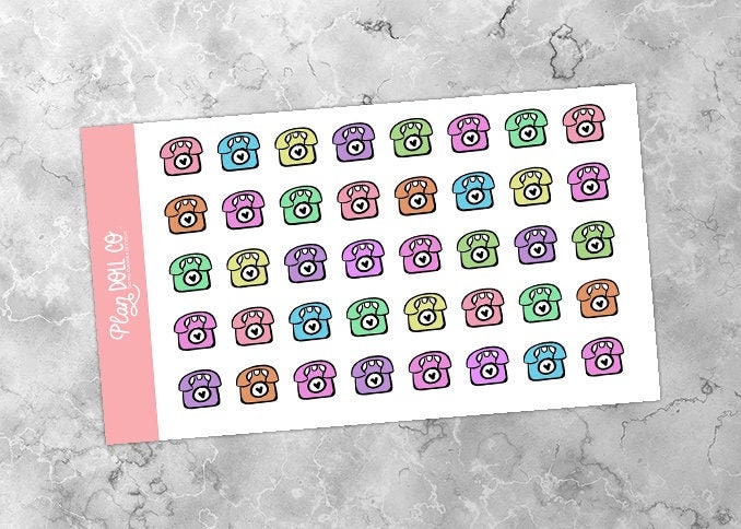 Printable Telephone Stickers Phone Stickers Call Stickers | Etsy