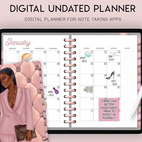 She Is Strong planner African American planner 2021 Black Woman planner ...