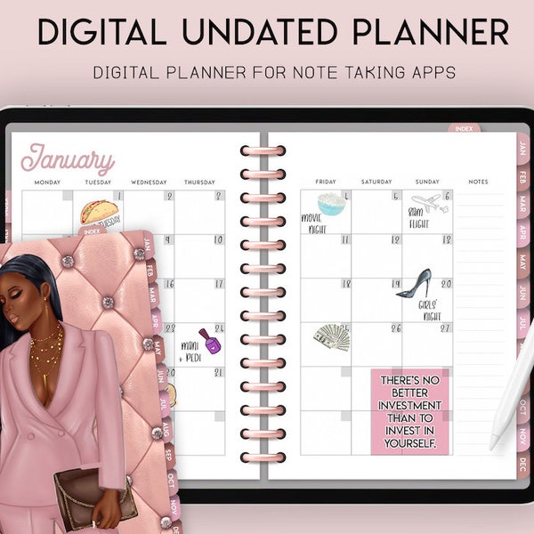Black Girl Planner - Etsy