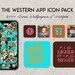 Western Phone App Icon Pack for Ios | App Icon Pack, Country Phone Apps ...