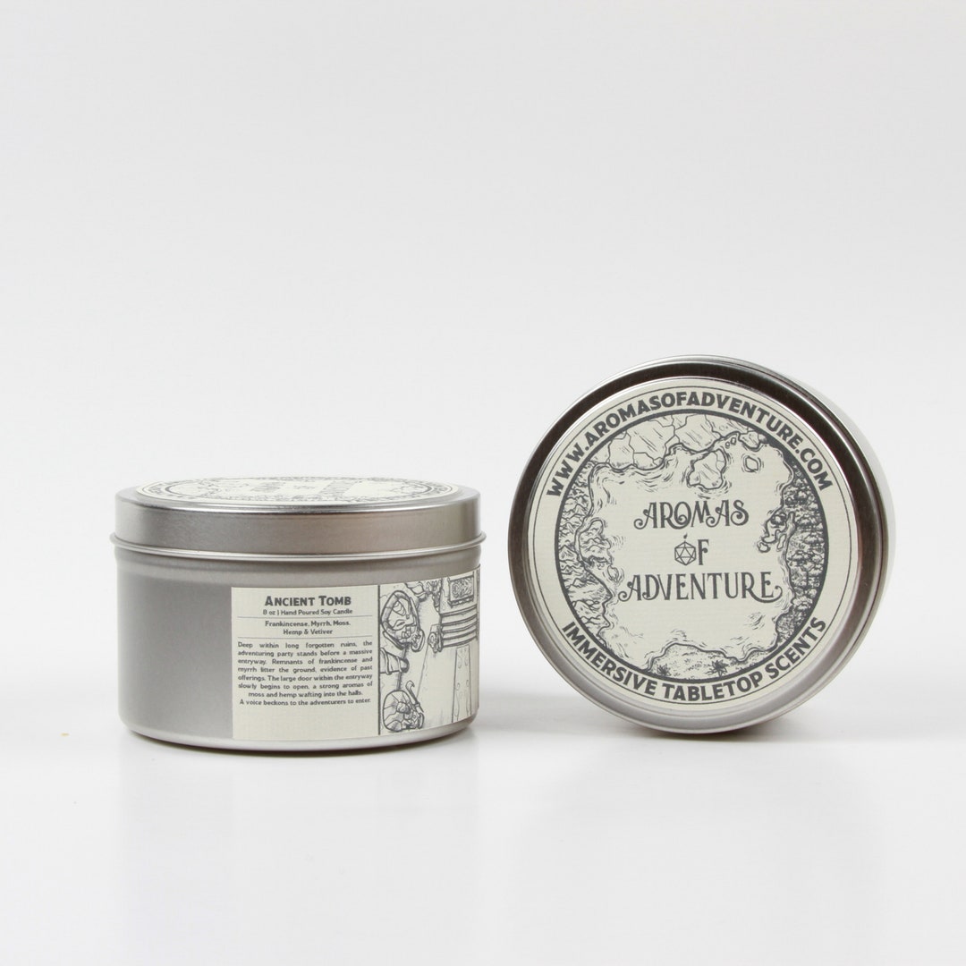 Ancient Tomb 4 Oz. Soy Candle Dungeons & Dragons Pathfinder Tabletop ...