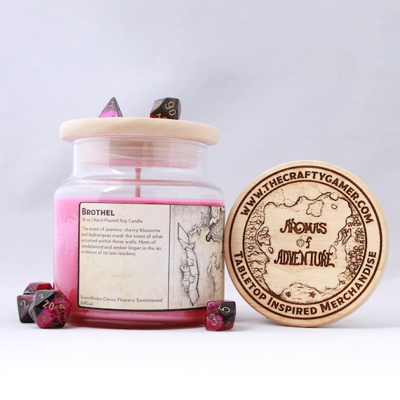 Brothel 16 oz. Soy Candle Dungeons & Dragons Pathfinder | Etsy