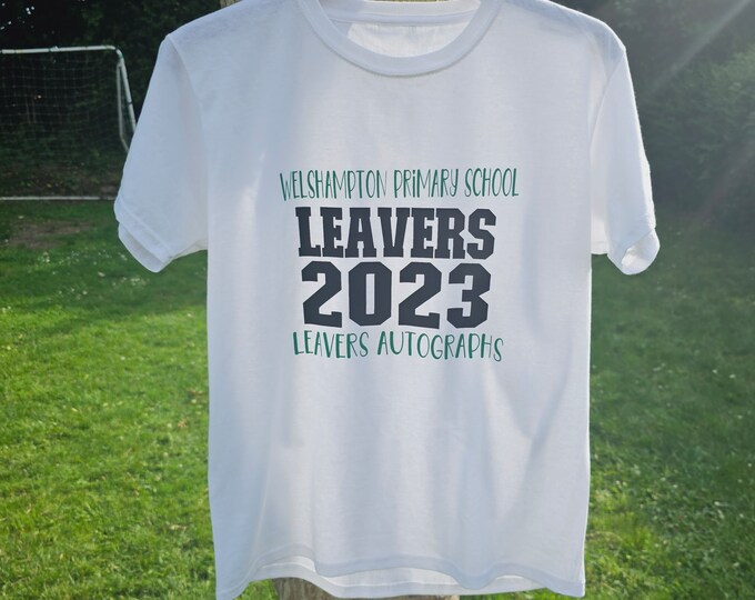 Class of 2024 Leavers Autograph T Shirt, Tee, Primary School Leaver ...