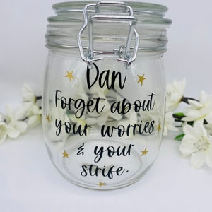 Personalised Worry Jar, Child's Positivity Jar, Well Being, Mindfulness ...