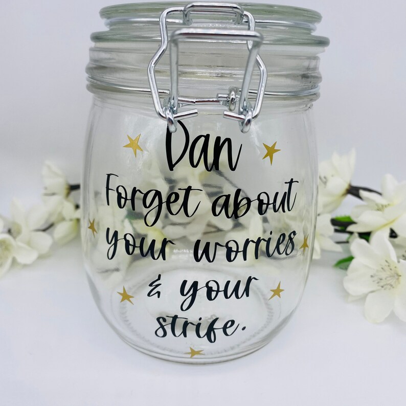 Personalised Worry Jar Child's Positivity Jar Well - Etsy UK