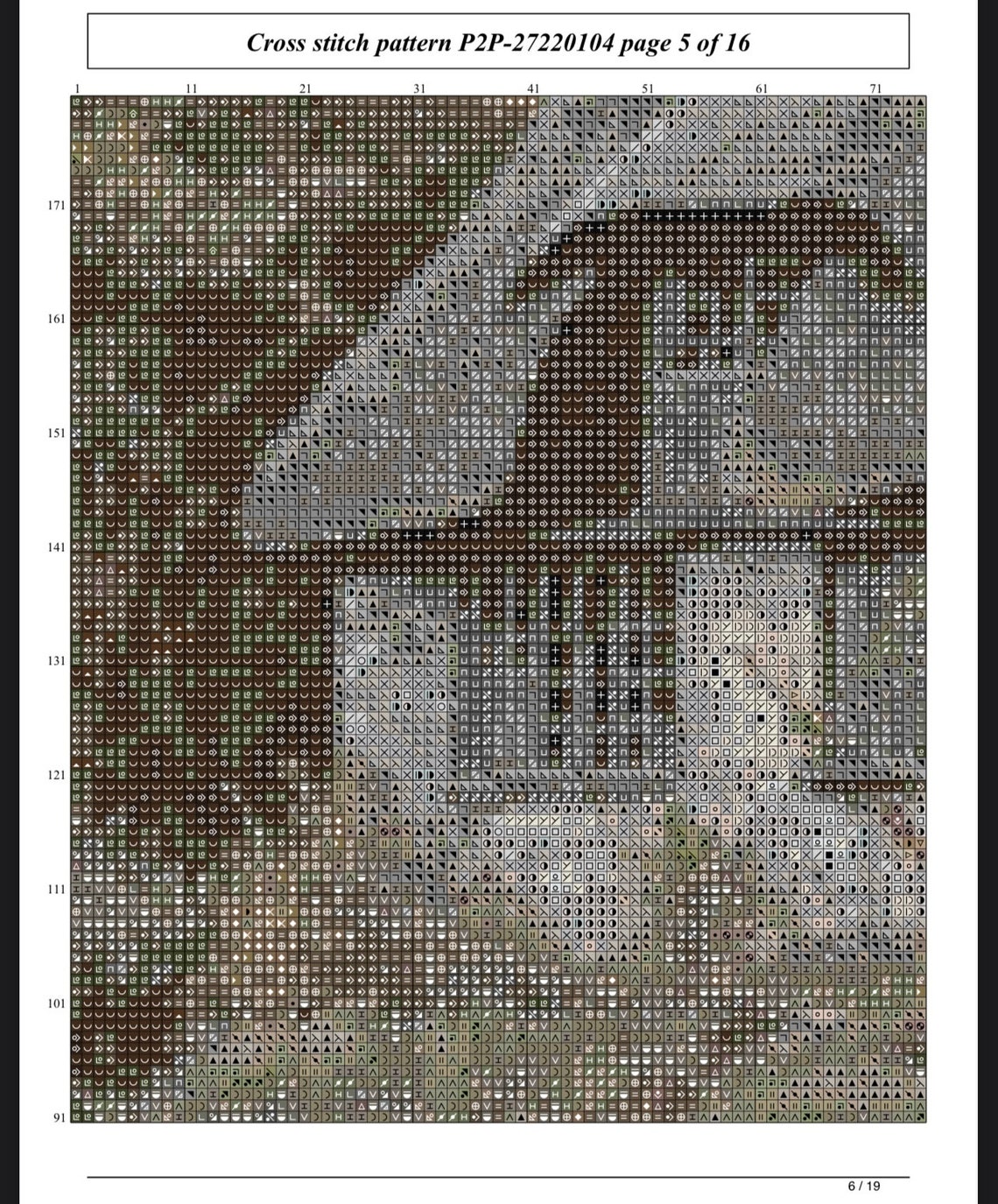 E-cross Stitch Pattern, Country Cottage, Room Decor, Downloadable PDF ...
