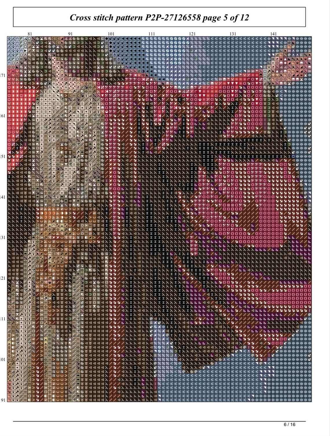 E-cross Stitch Pattern, Jesus, Christian Decor, Downloadable PDF File ...