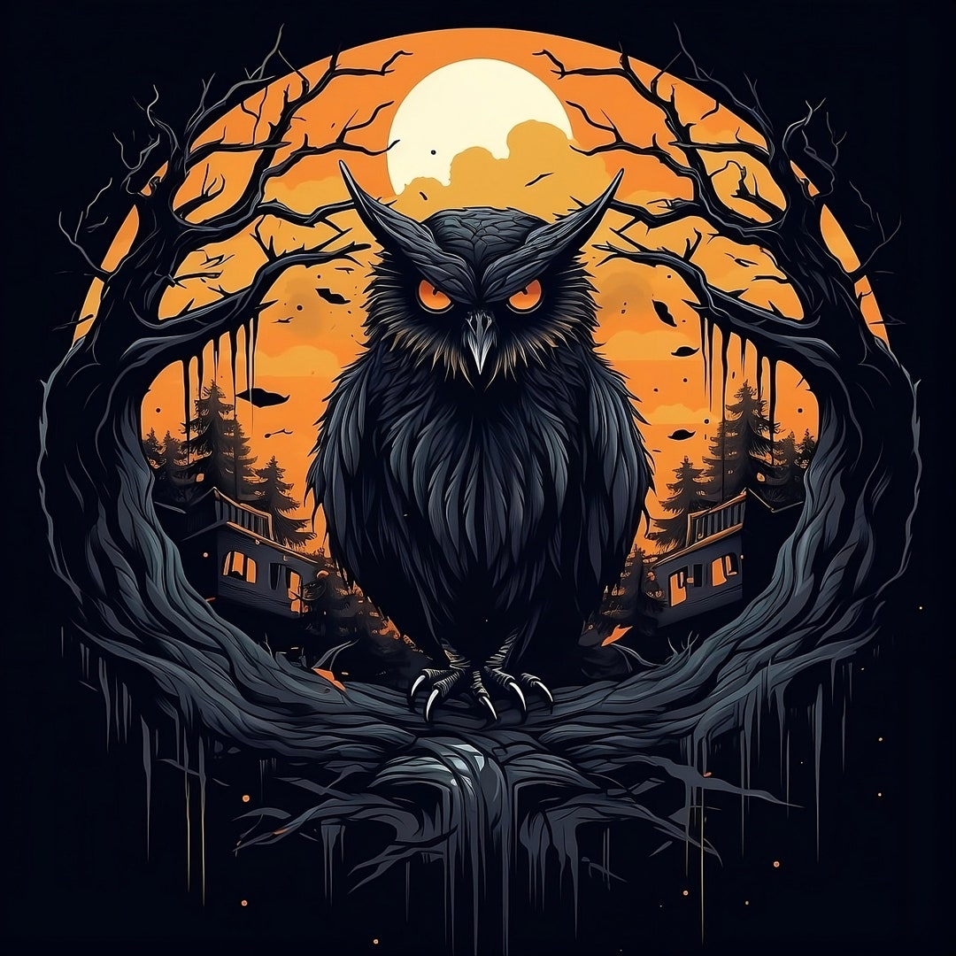 E-cross Stitch Pattern, Halloween Owl, Room Decor, Downloadable PDF - Etsy