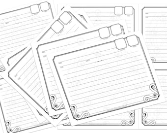 D&D 5e Magic Item Sheet Template Printable Dungeons and - Etsy
