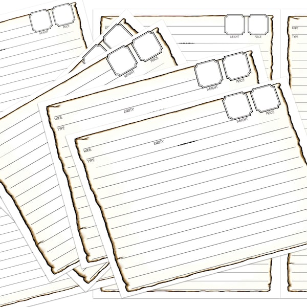 Magic Item Cards - Etsy