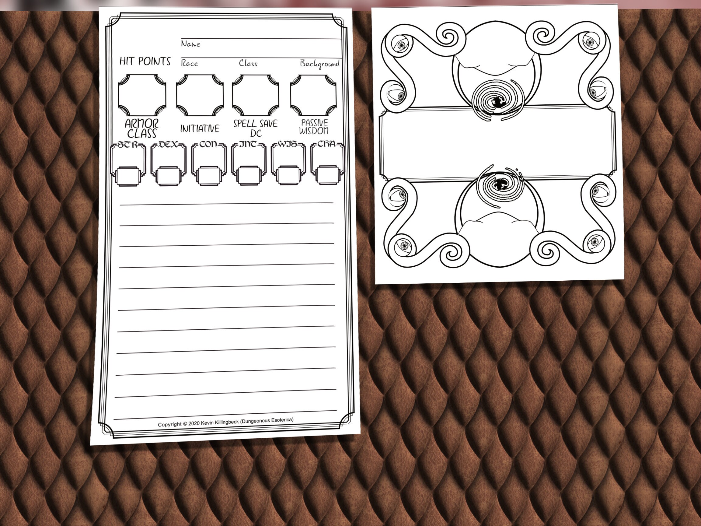 Beholder D&D 5e Initiative Trackers Printable Dungeons and - Etsy Canada