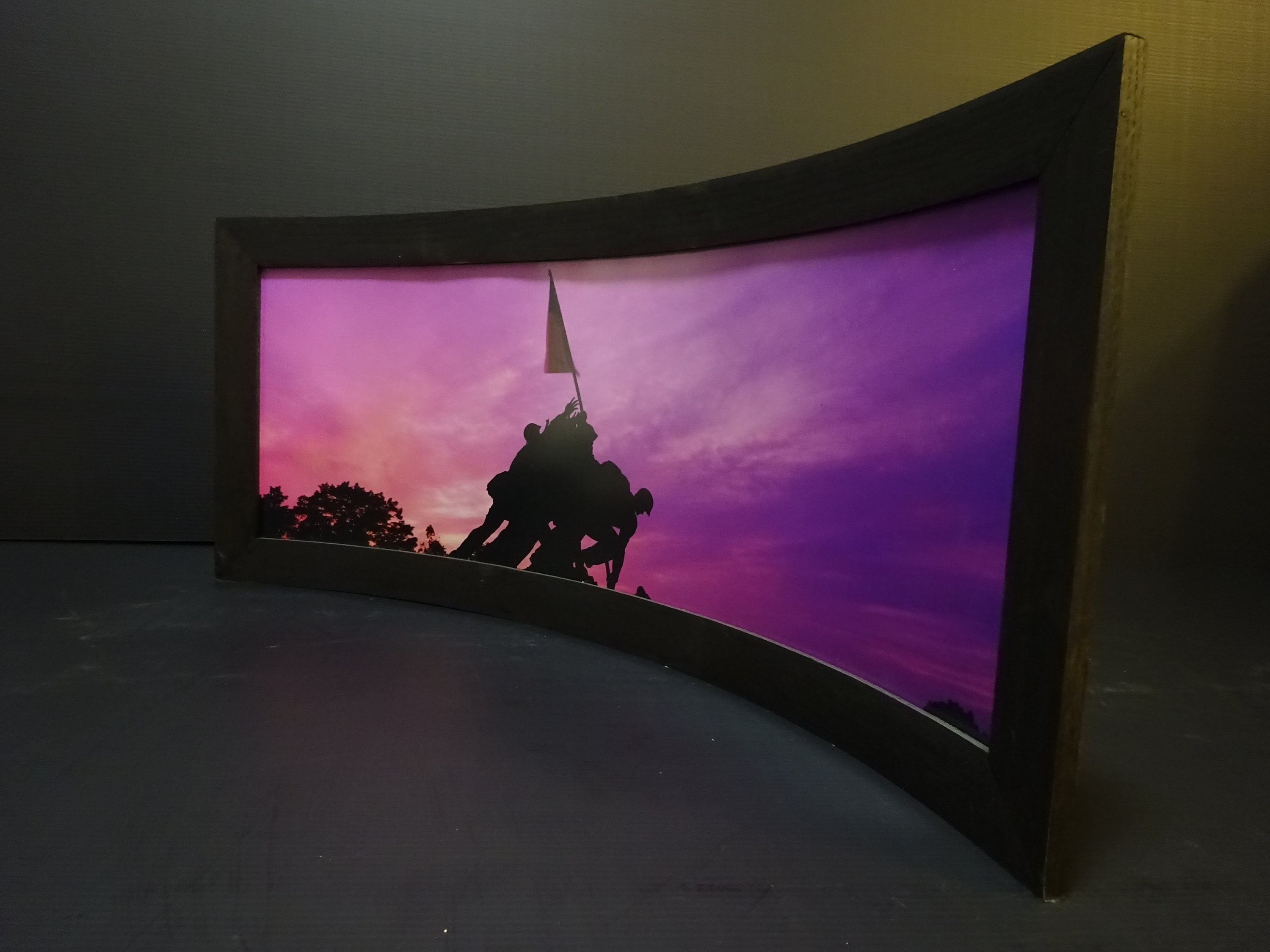 Curved Picture Frame With Photo - Etsy