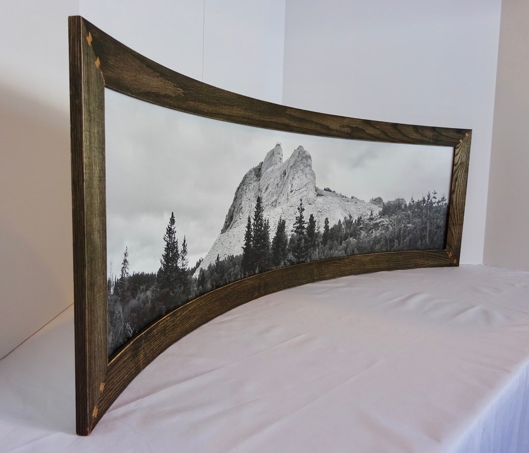 Curved Picture Frame With Photo - Etsy