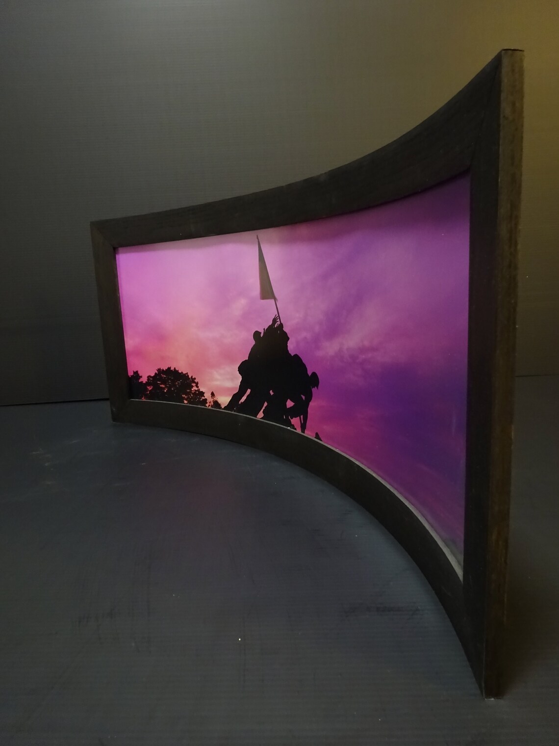 Curved Picture Frame With Photo - Etsy