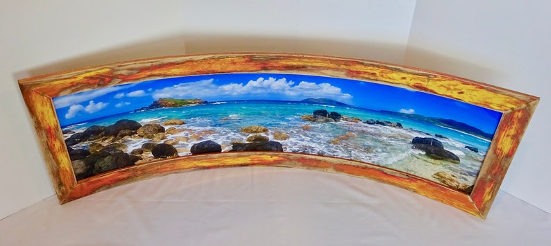 Curved Picture Frame With Photo - Etsy