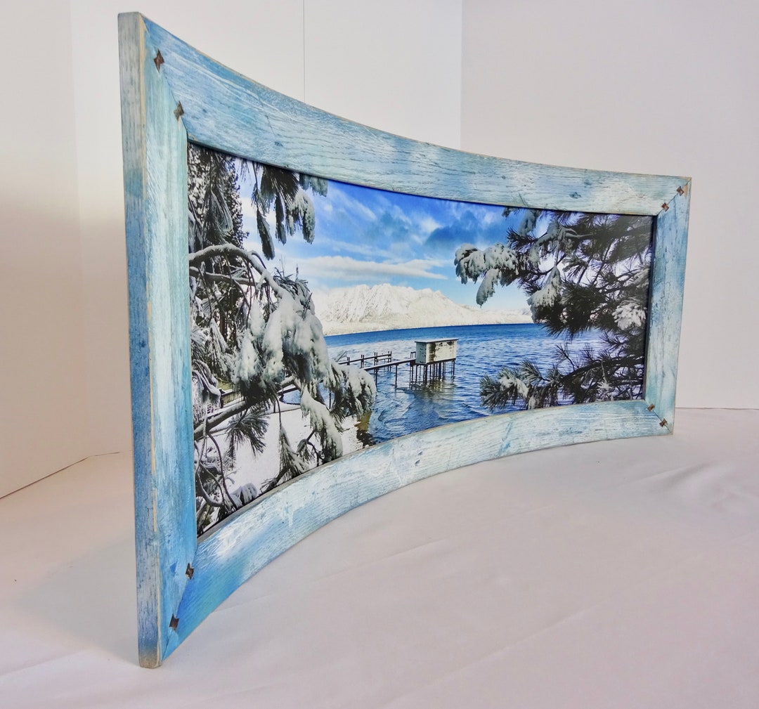 Curved Picture Frame With Photo - Etsy