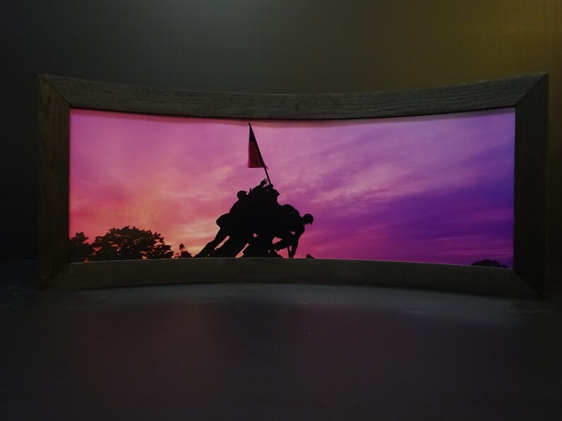 Curved Picture Frame With Photo - Etsy