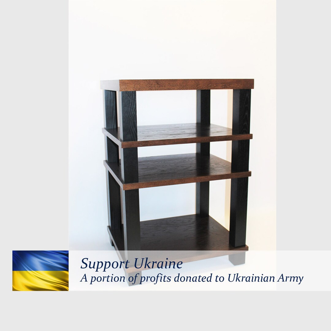 Ukraine / Rustic Audio Rack / Wooden Audio Rack / AV Stand / Studio ...