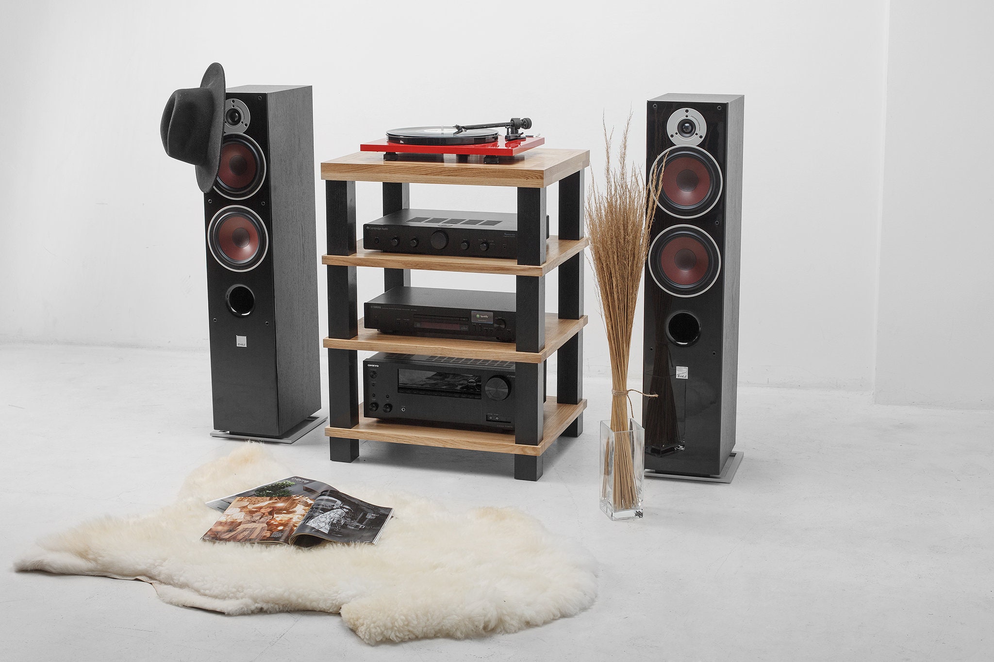 Ukraine / Rustic Audio Rack / Wooden Audio Rack / AV Stand / Studio ...