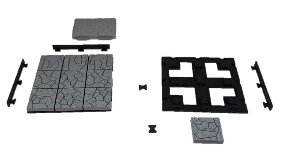 Modular Dungeon Tiles for Dnd, Heroquest, Boardgames ... - Etsy