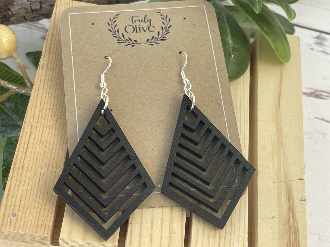 Lightweight Wood Earrings | Wooden Earrings for Women | Wood Earrings ...