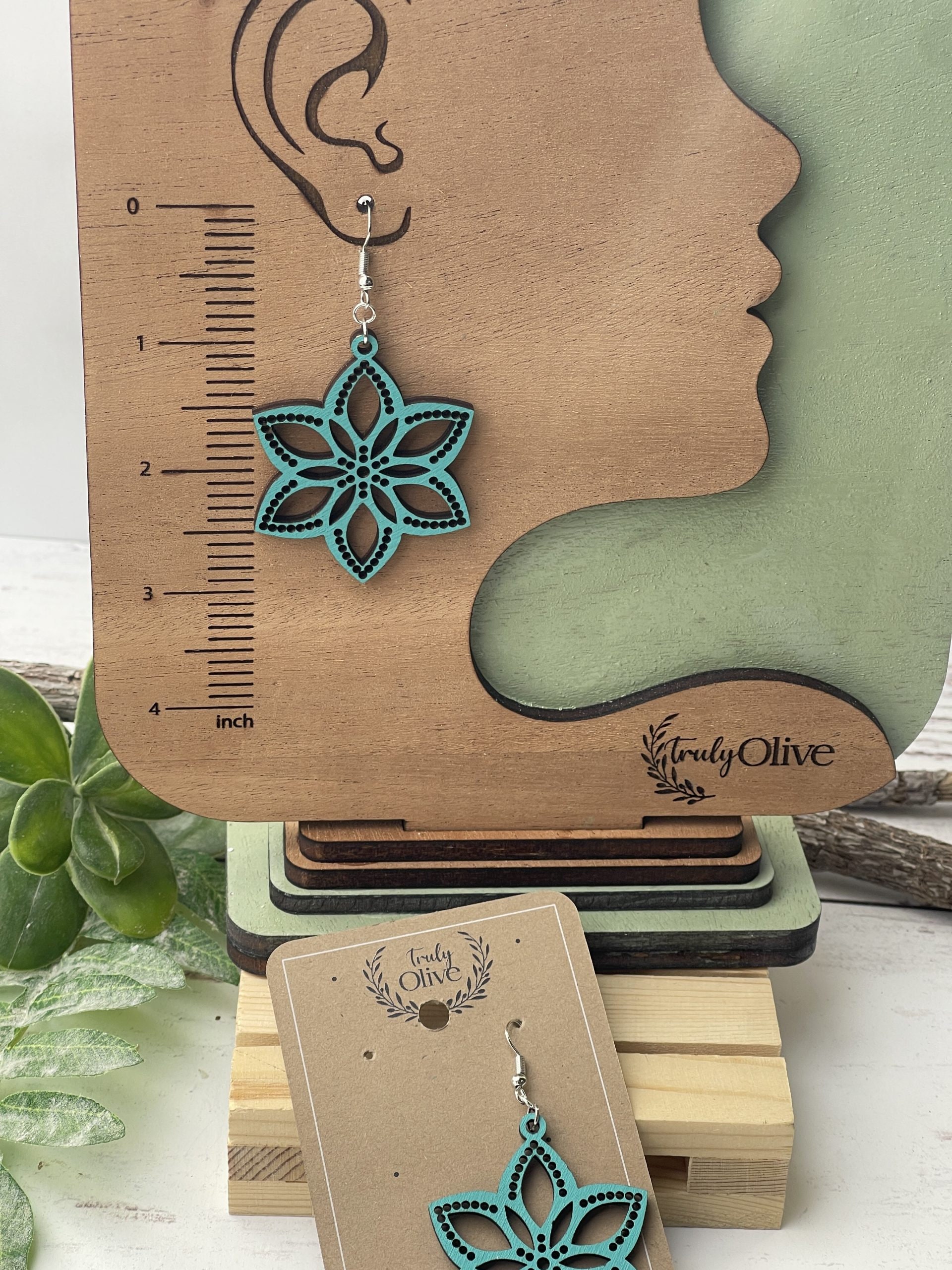 Lightweight Wood Earrings Wooden Earrings for Women Statement Earrings ...