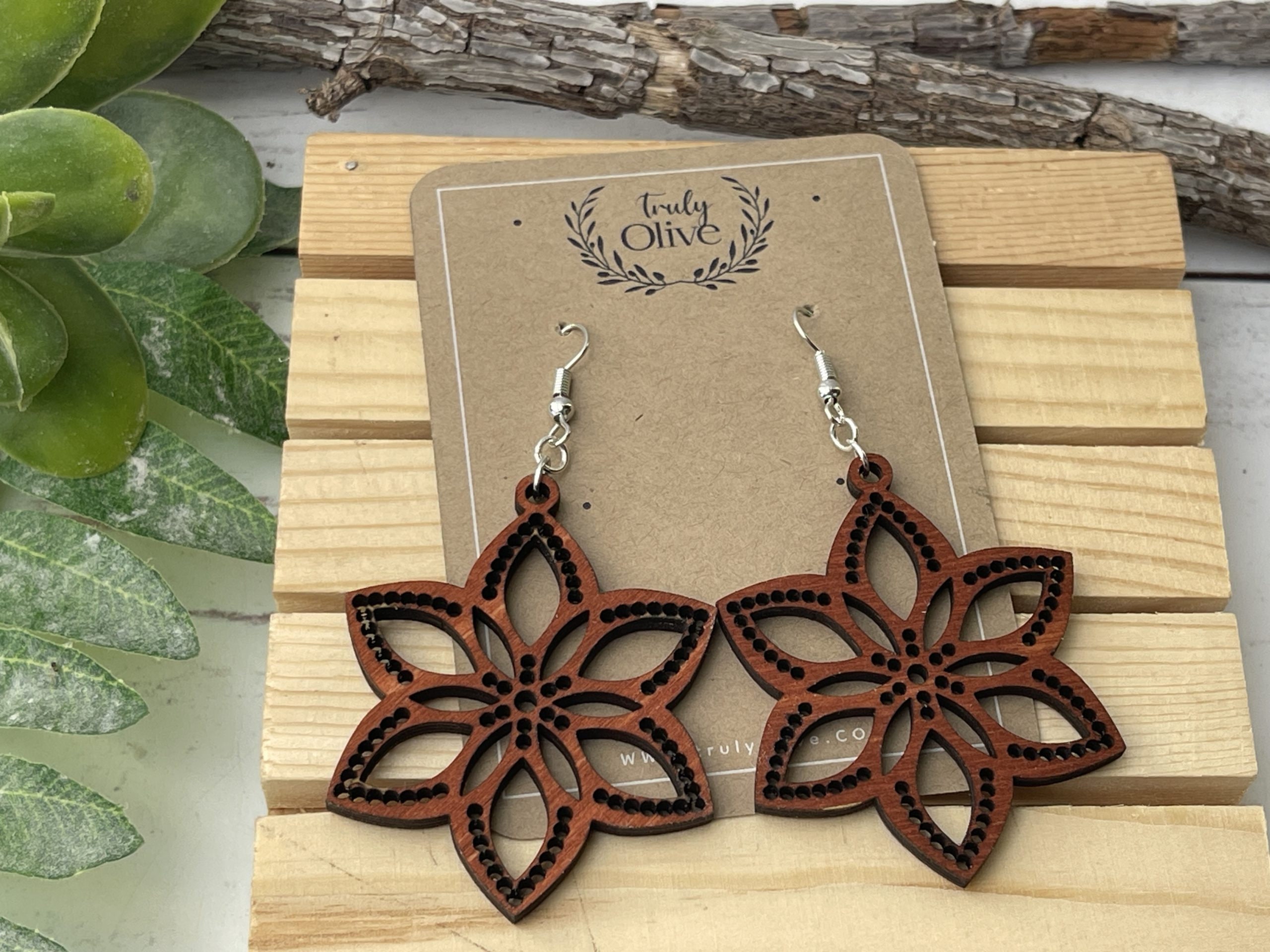 Lightweight Wood Earrings Wooden Earrings for Women Statement Earrings ...