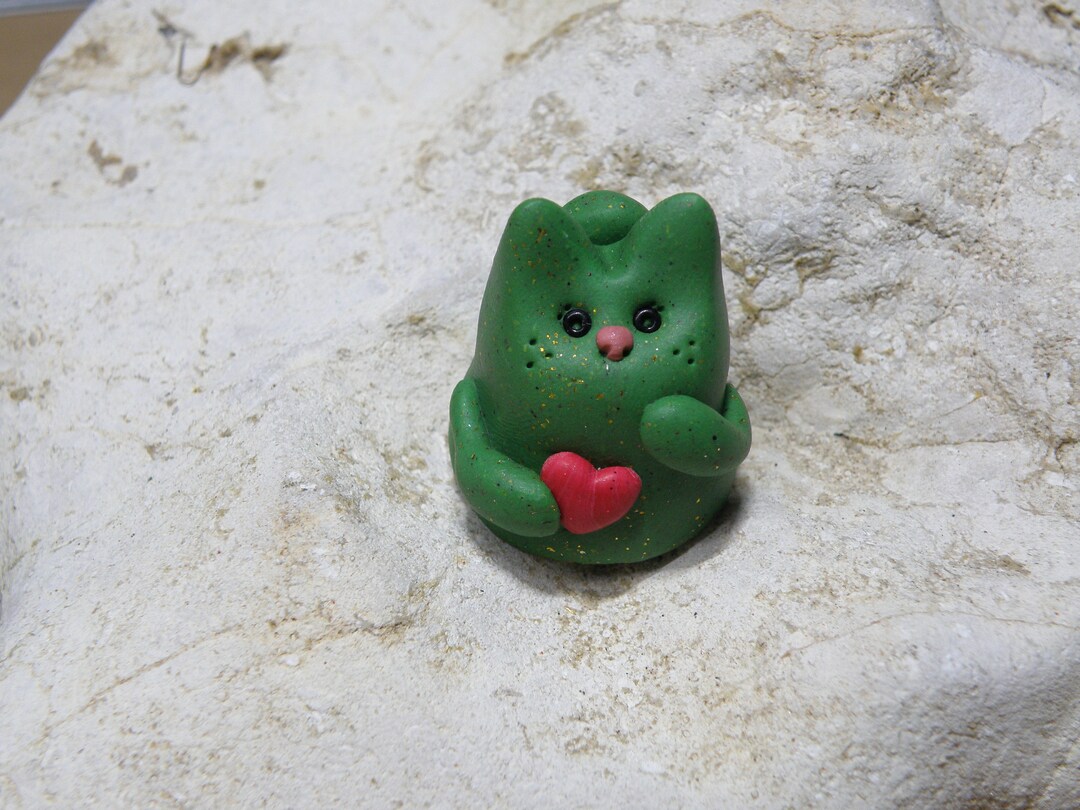 Desk Companion Cute Clay Figure for Comfort and Courage - Etsy