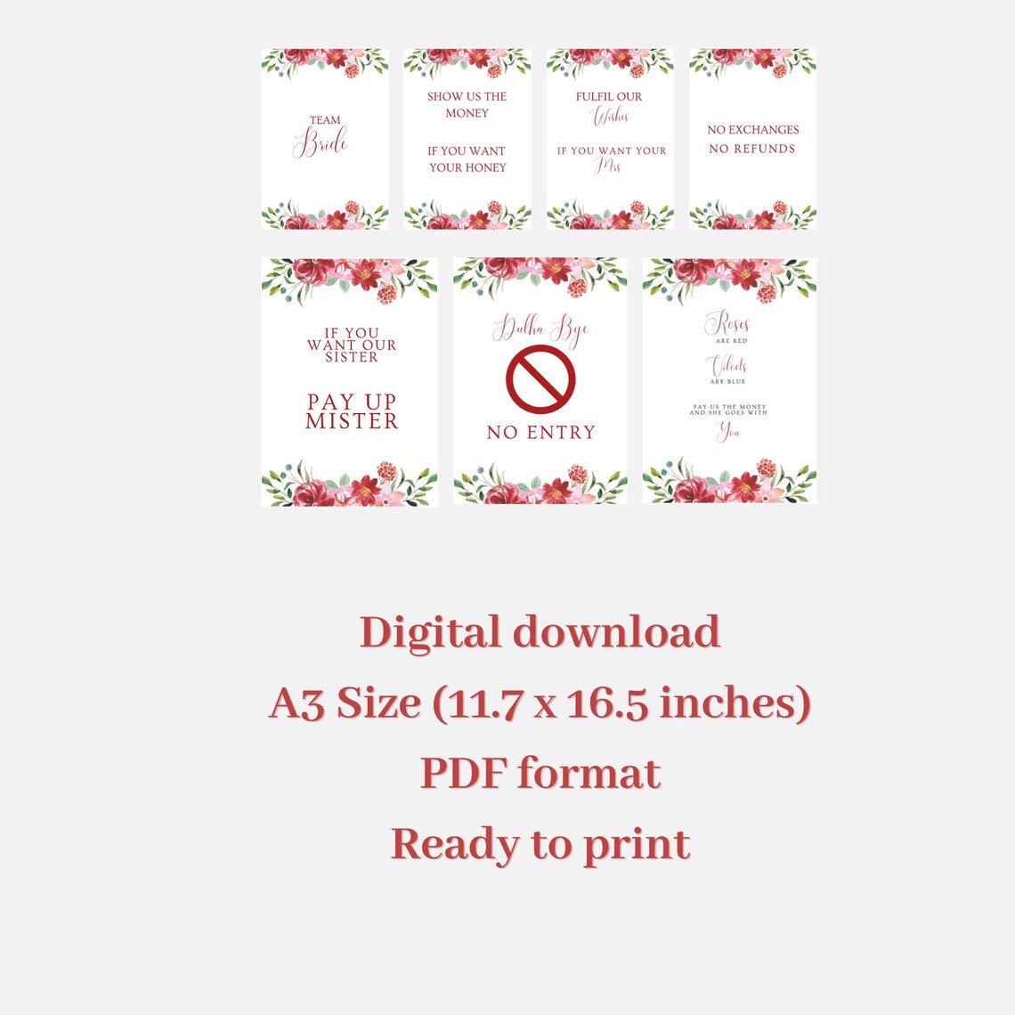 Doli Sign | Wedding Gate Sign | Dulha Entry Signs | Pay up Welcome ...