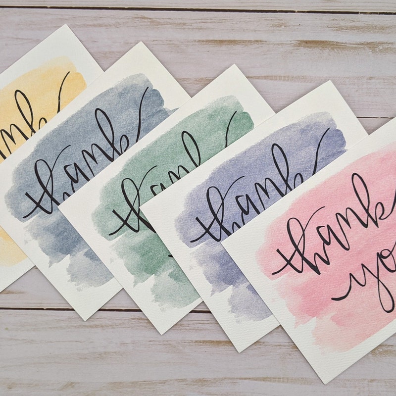 Thank You Note Cards - Etsy